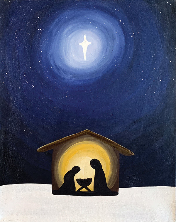 Easy Nativity Scene Painting
