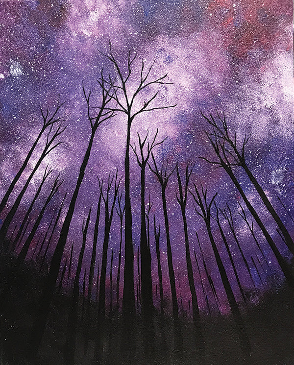 Night Sky Acrylic Painting
